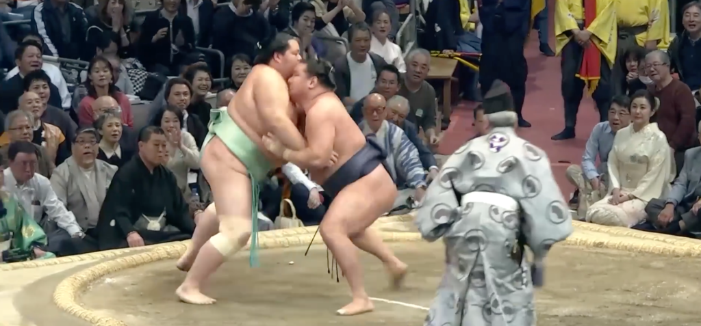 Kyushu 2025: Day Thirteen - Pink Mawashi Sumo